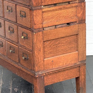 Antique Card Catalog ~ Wood Card Catalog With 24 Drawers ~ Made by ...
