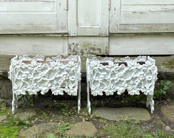 Antique Cast Aluminum Planter ~ Antique Planter Box ~ Footed Victorian ...