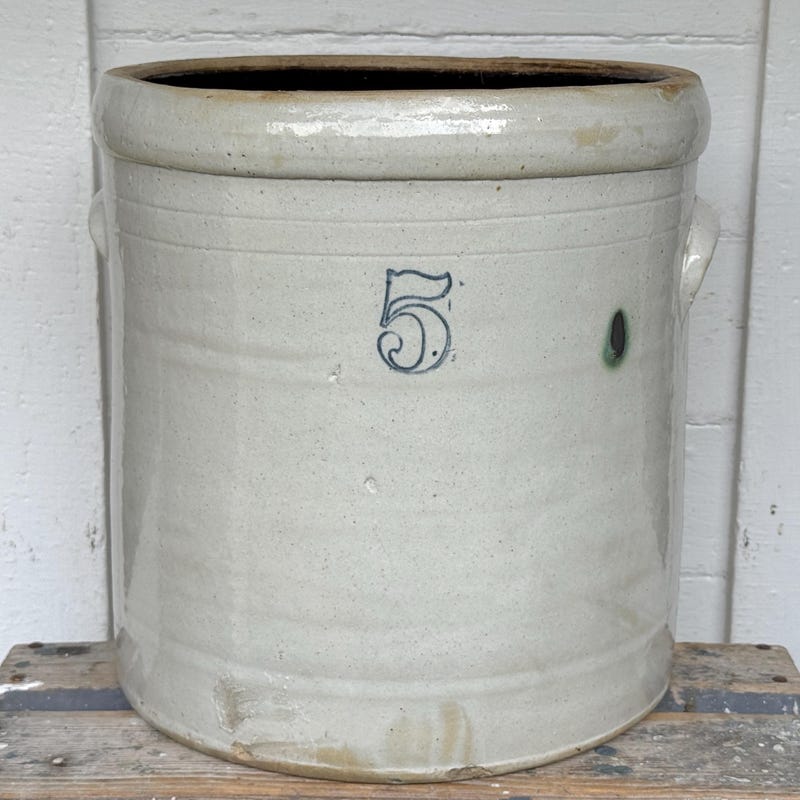 Large Antique Crock - Etsy