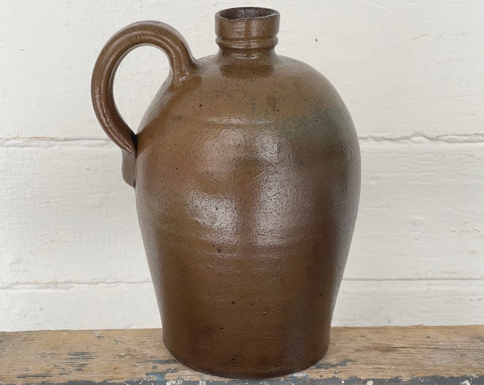 Antique Jug ~ Salt Glazed Jug ~ Whiskey Jug ~ Vintage Stoneware Jug ...