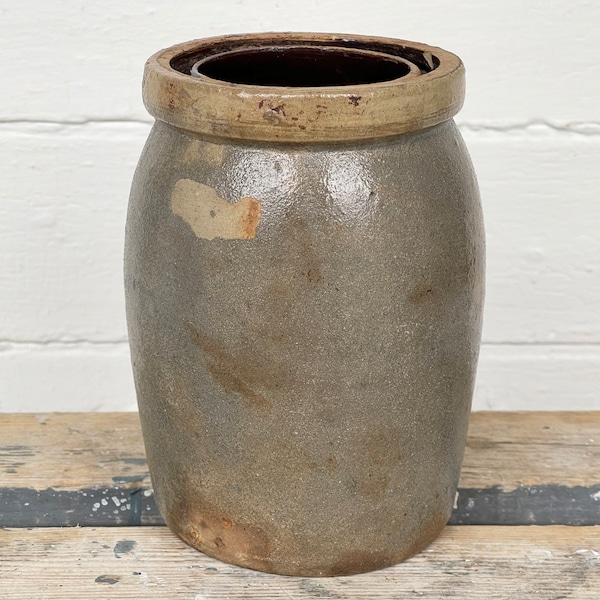 Antique Salt Glazed Crock - Etsy