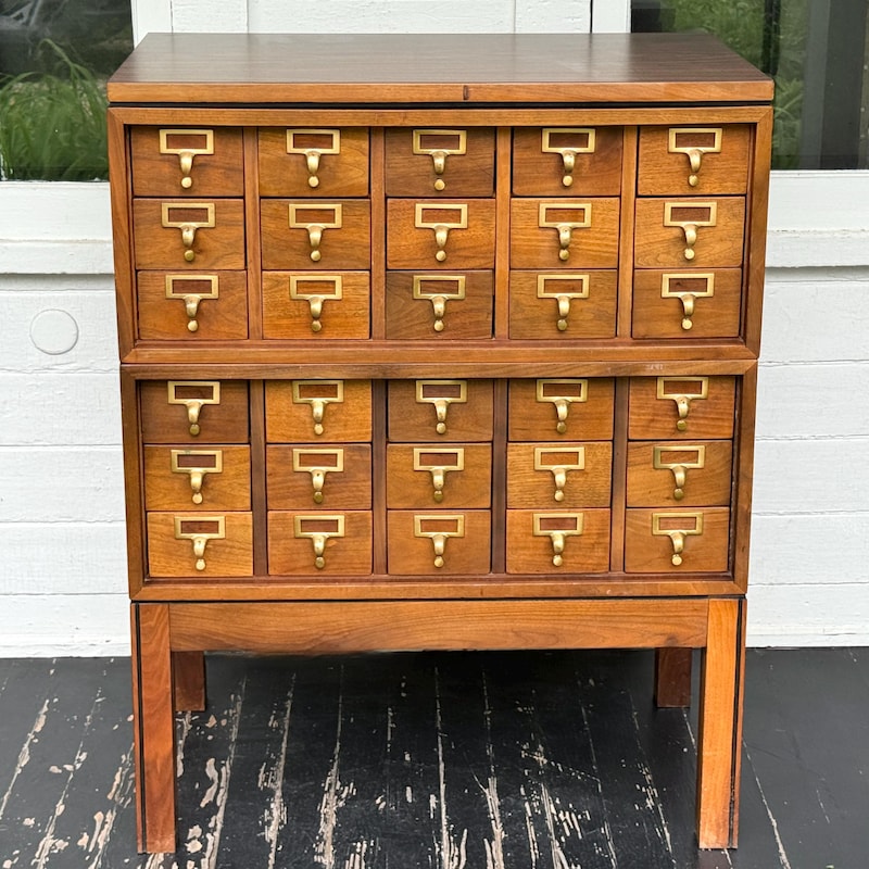 Card Catalog Cabinet - Etsy