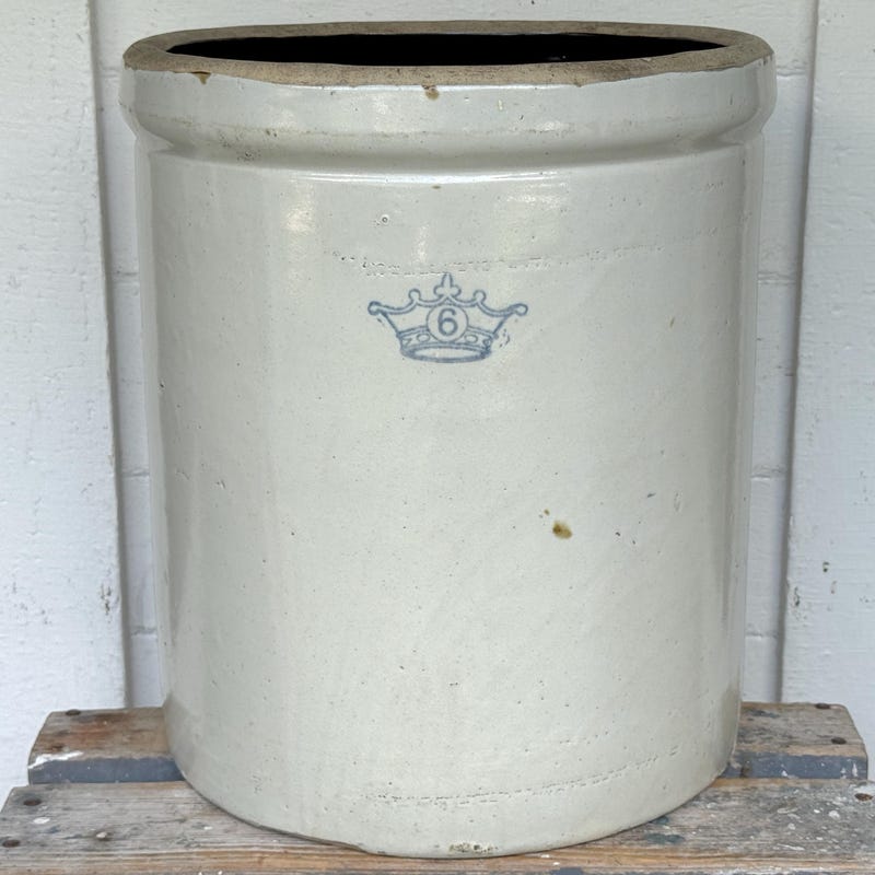 Large Antique Crock - Etsy