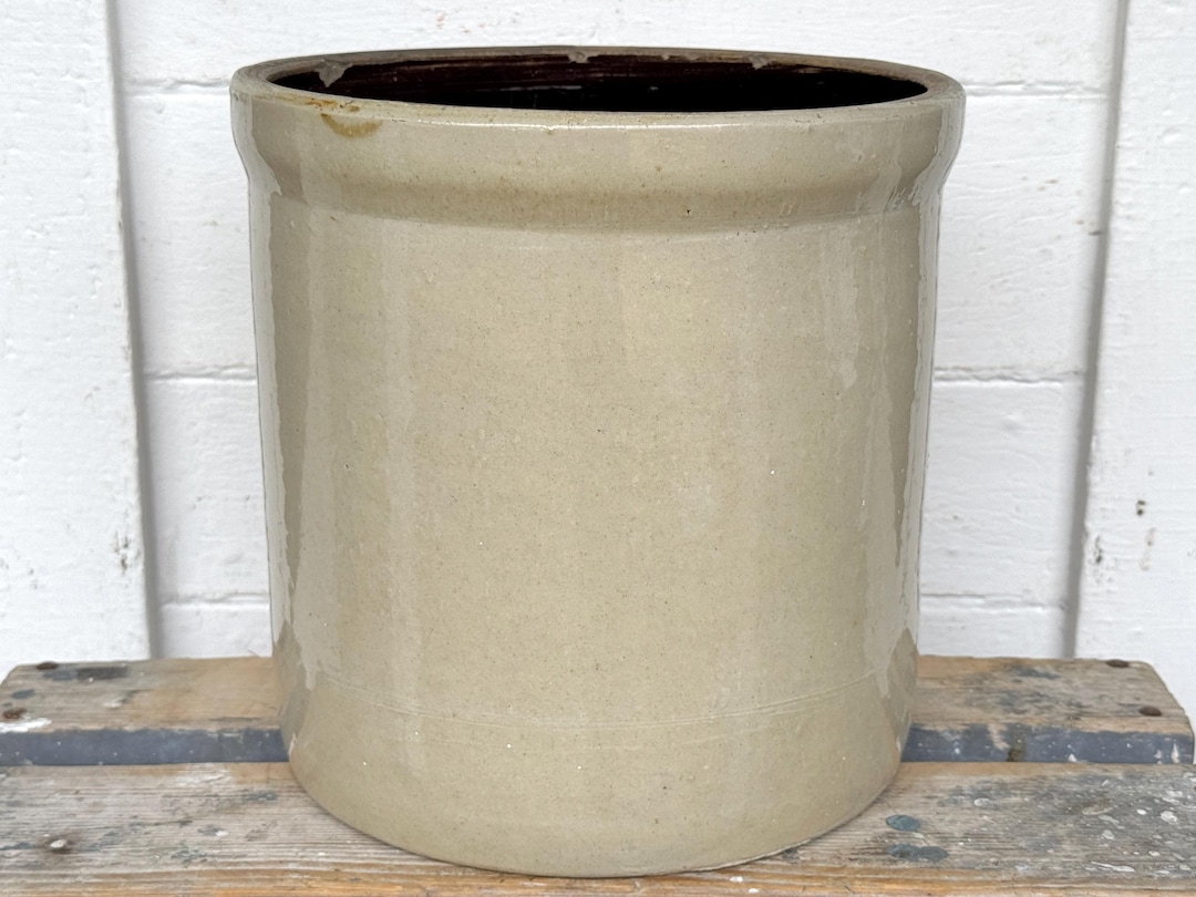 Antique Crock ~ 2 Gallon Crock ~ 1800s Salt Glazed Crock ~ Antique ...