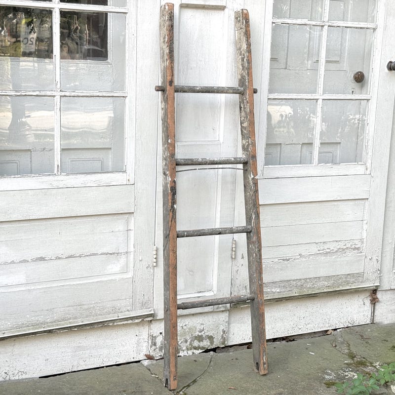 Antique Wood Ladder - Etsy