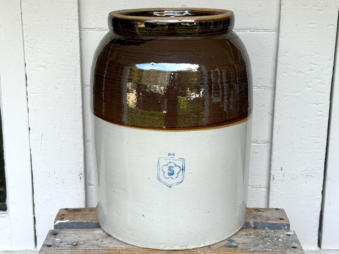 Antique Crock ~ Mccoy Crock ~ 5 Gallon Crock ~ Pickle Crocks ~ Nelson ...