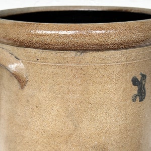 Antique Crock ~ 3 Gallon Crock ~ 1800s Salt Glazed Crock ~ Great Patina ...