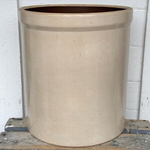 Vintage Crock ~ 5 Gallon Blue Crown Crock ~ Ransbottom Brothers Crock ...