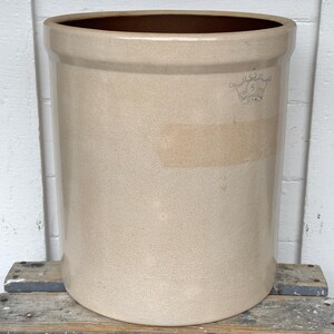 Vintage Crock ~ 5 Gallon Blue Crown Crock ~ Ransbottom Brothers Crock ...