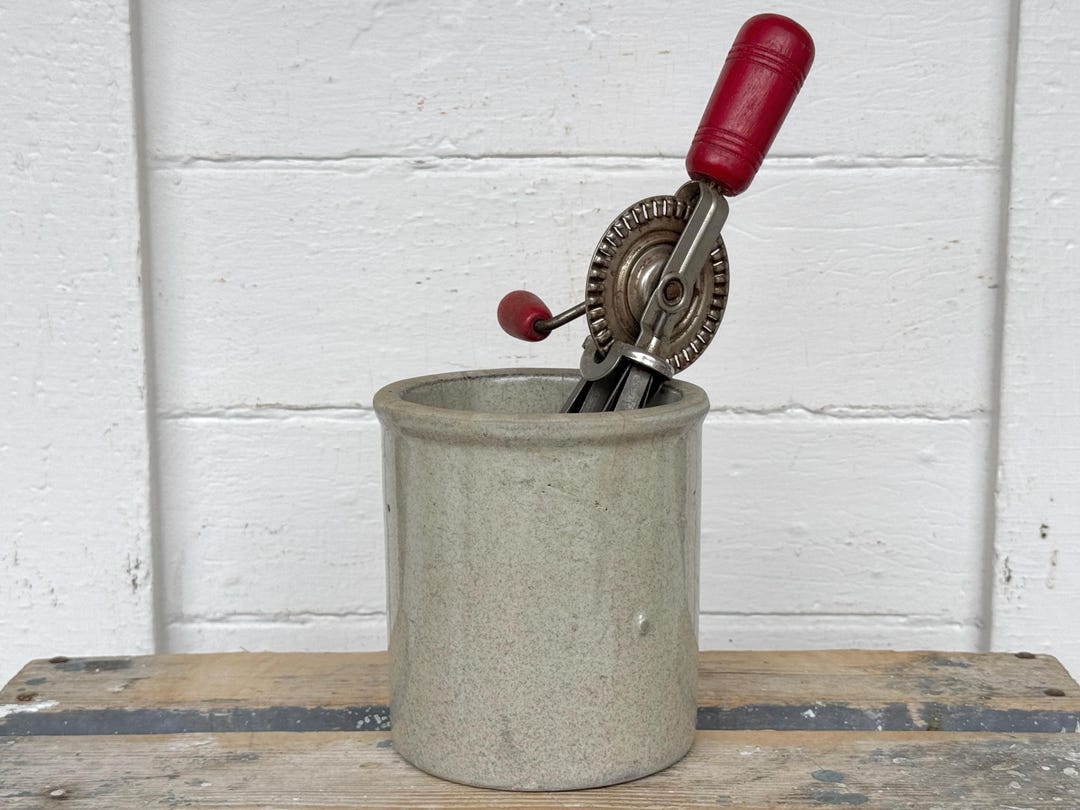 Antique Crock ~ Small Crock ~ Salt Glazed Crock ~ Little Stoneware ...
