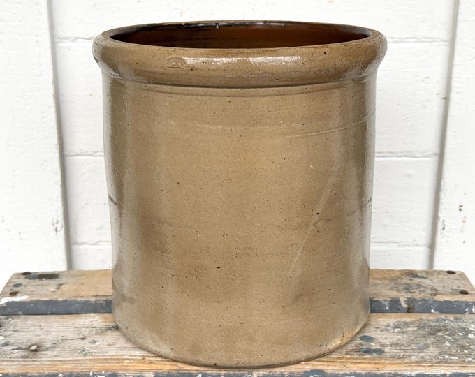 Antique Crock ~ 2 Gallon Crock ~ 1800s Salt Glazed Crock ~ Antique ...