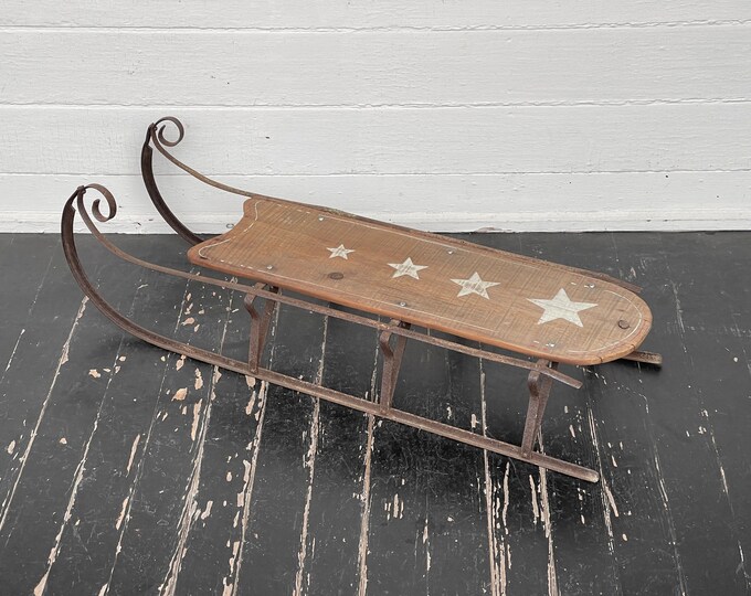Sled With Curved Runners 36 Sleigh Style Sled With Bent Iron Runners ...