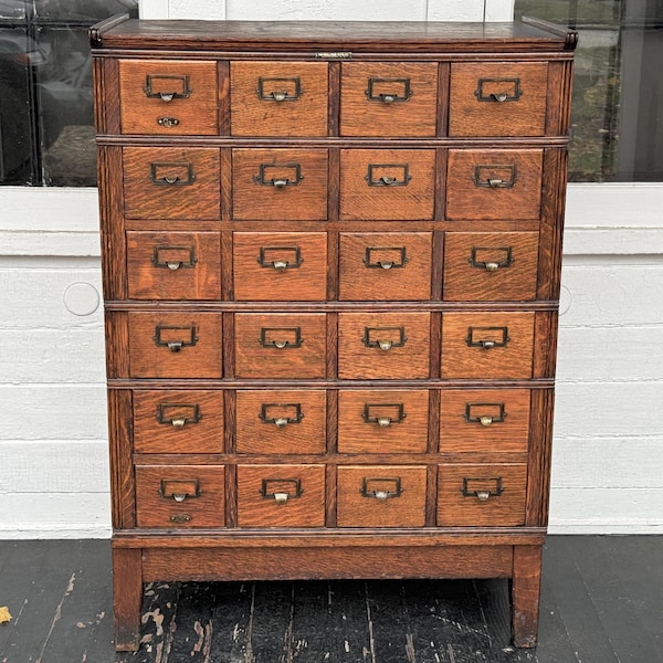 Card Catalog Cabinet - Etsy
