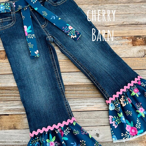 Girls Ruffle Pants - Etsy