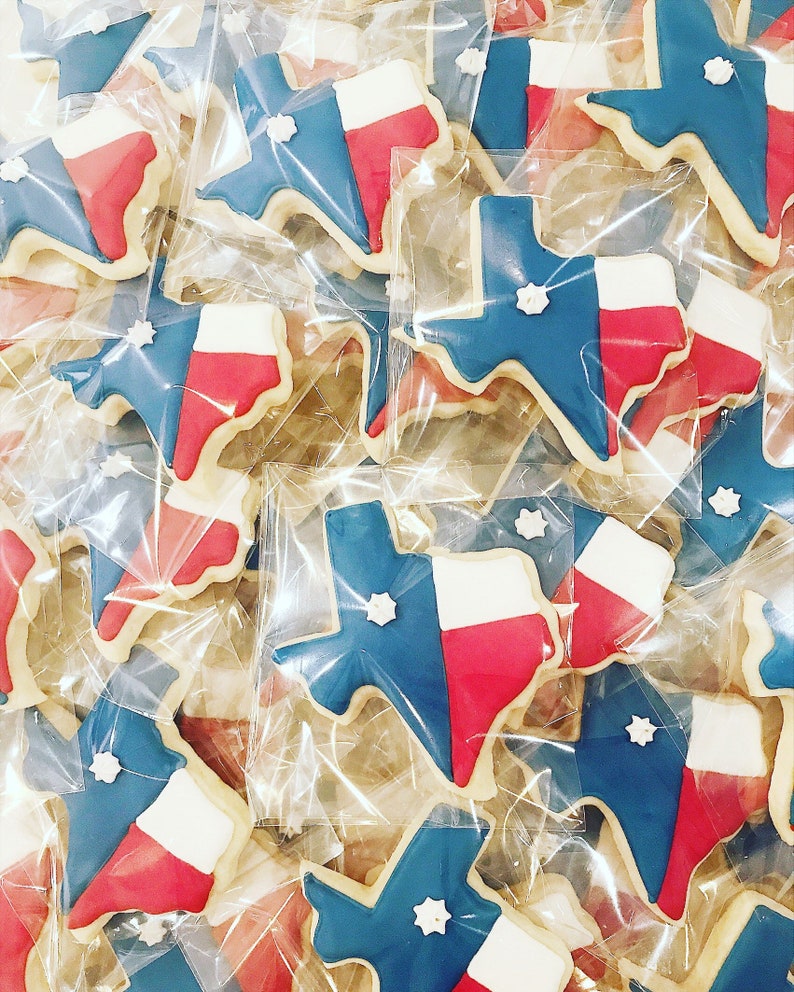 Custom Texas State Cookies - 1 Dozen (12) Custom Sugar Cookies - Etsy