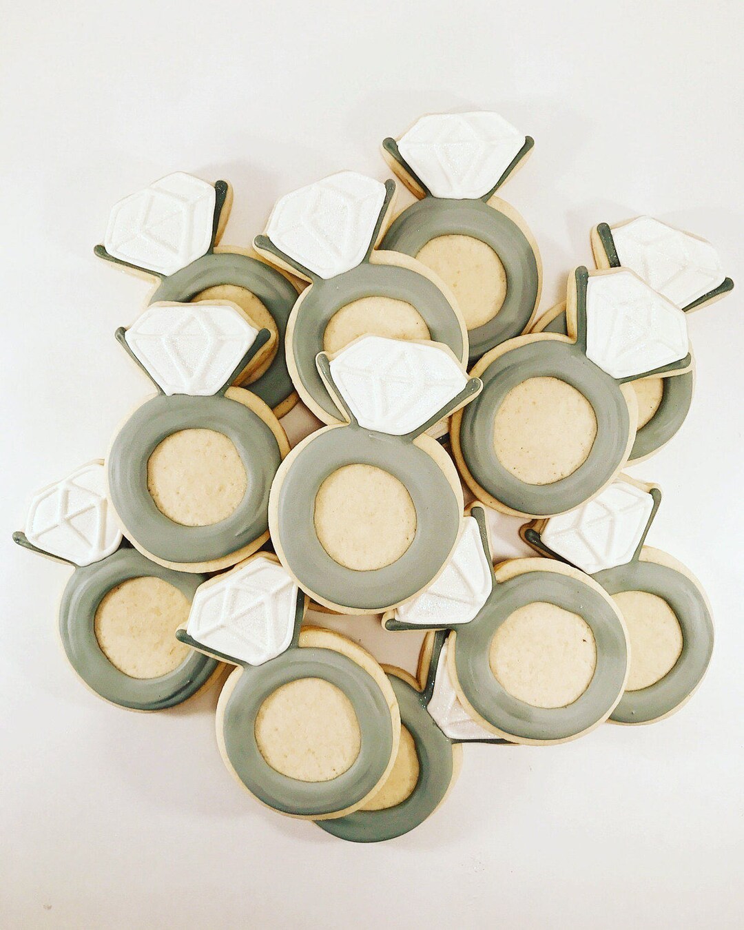 Engagement Ring Sugar Cookies - Etsy