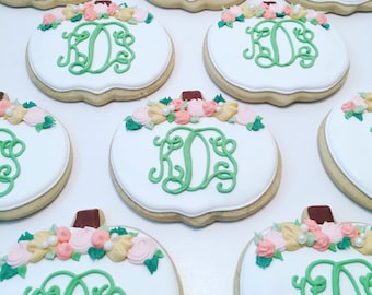 Monogram Sugar Cookies | Etsy
