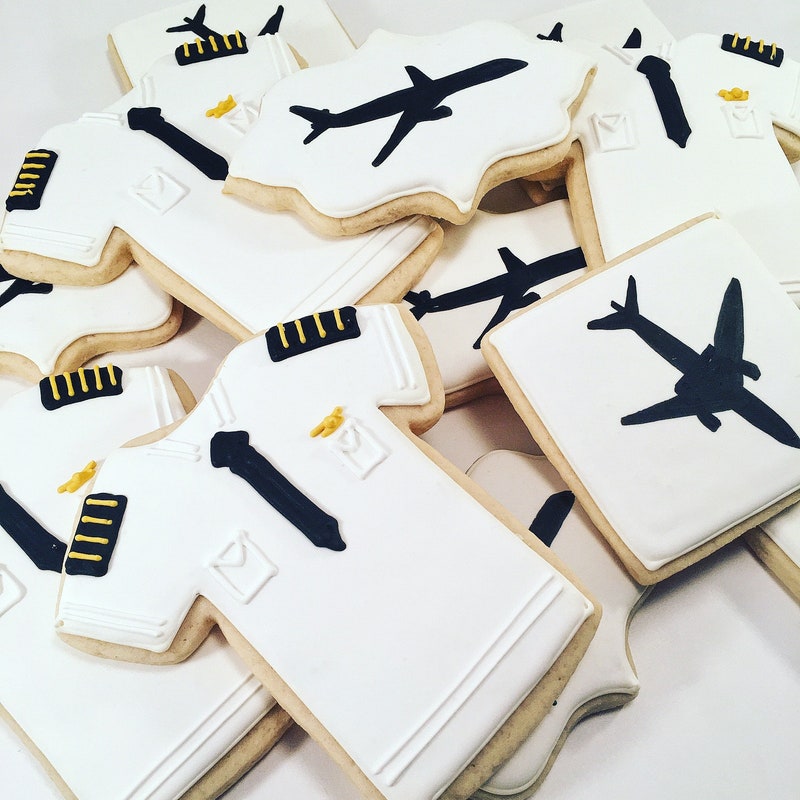 Airplane Sugar Cookies - Etsy