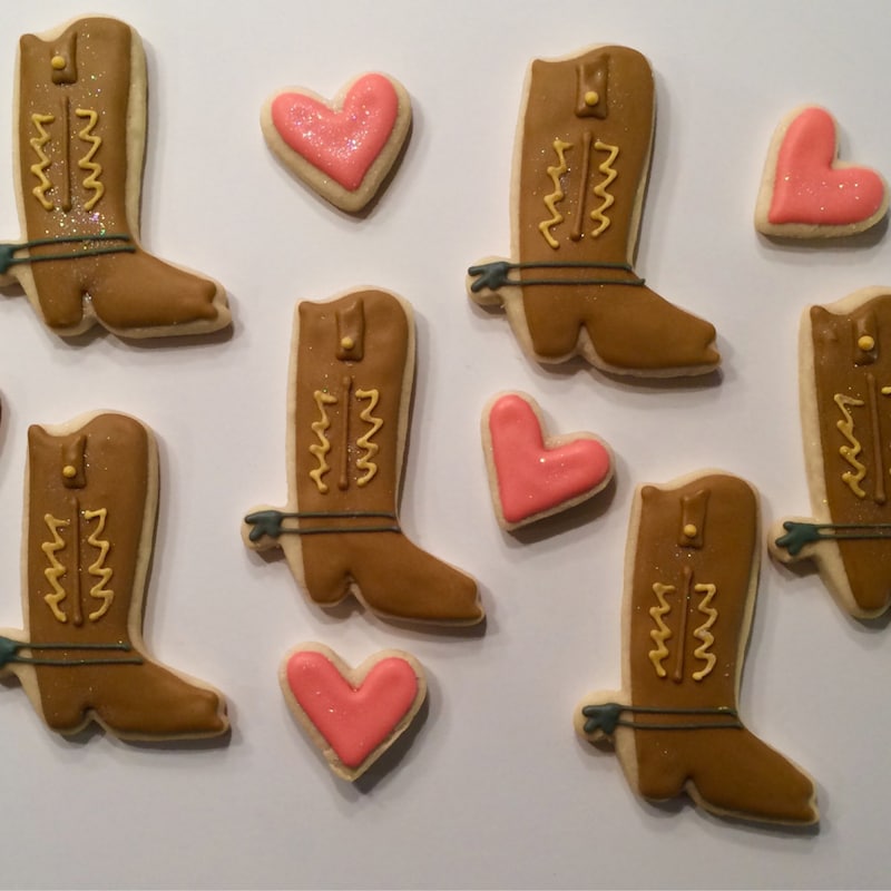 Cowboy Boot Cookies - Etsy