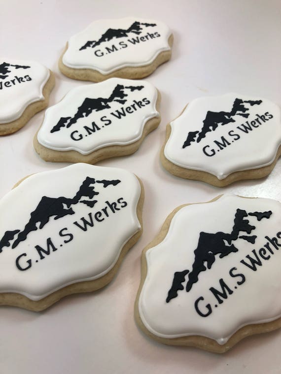 Custom Business Logo Cookies 1 Dozen 12 Custom Sugar | Etsy