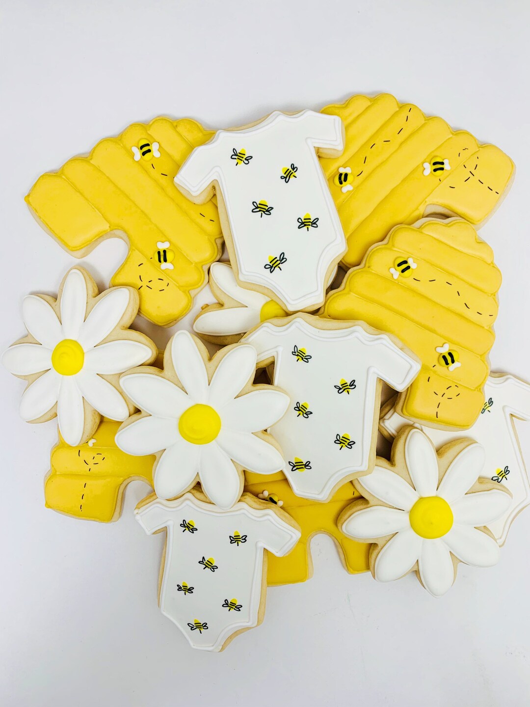 Honeycomb Bumble Bee Baby Shower Cookies - Etsy