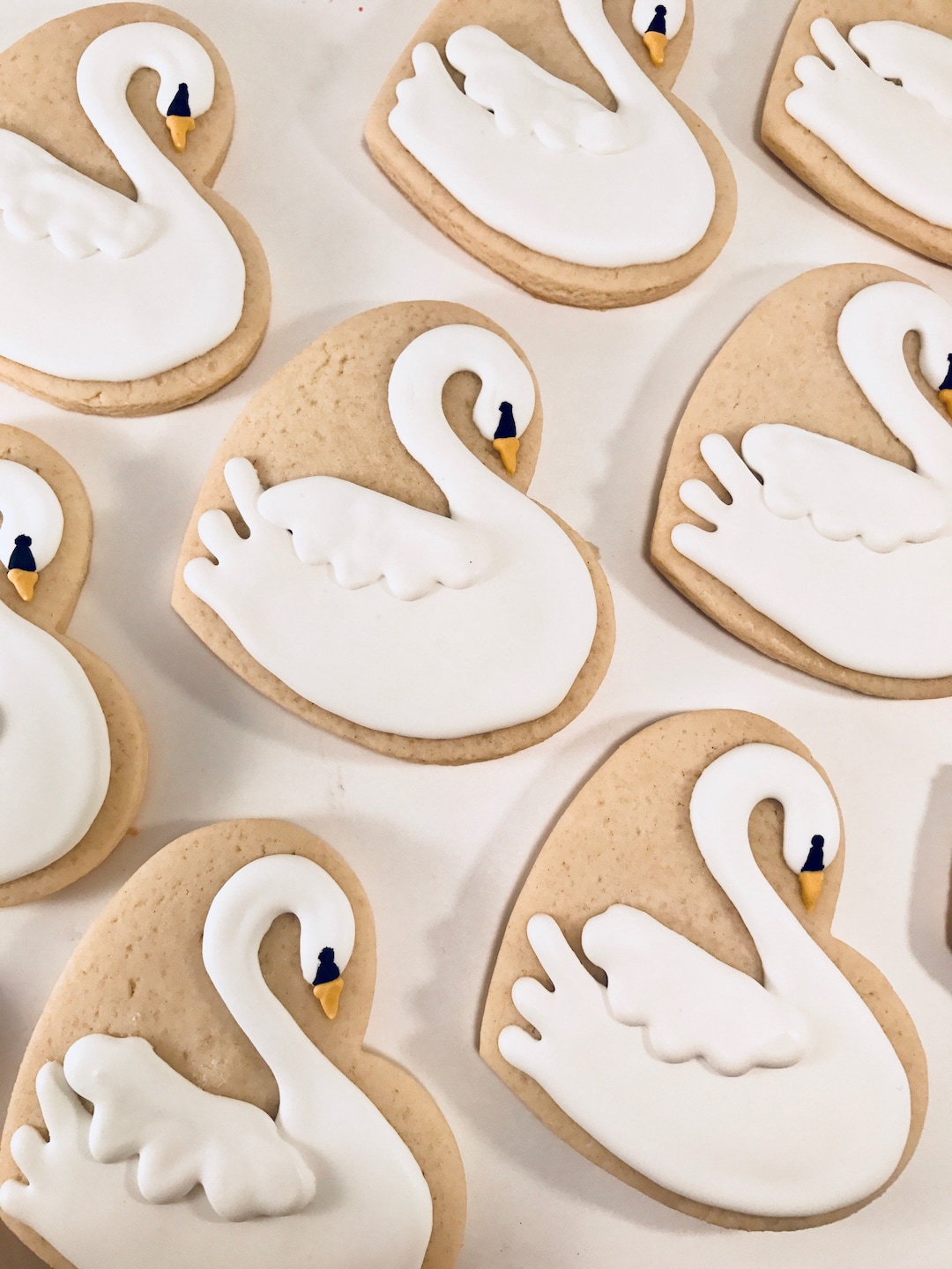 Swan Sugar Cookies... Bridal Shower Sugar Cookies...bachelorette Sugar ...