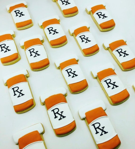 Prescription Bottle Medical and Pharmacy Cookies - Etsy