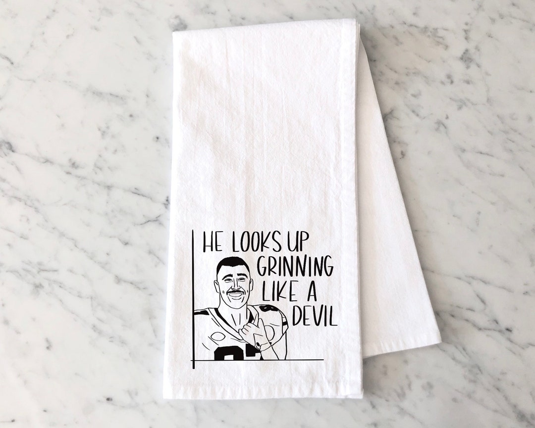 Travis Kelce He Looks up Grinning Like A Devil - Etsy