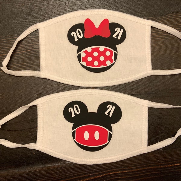 Minnie Mouse Face Mask - Etsy