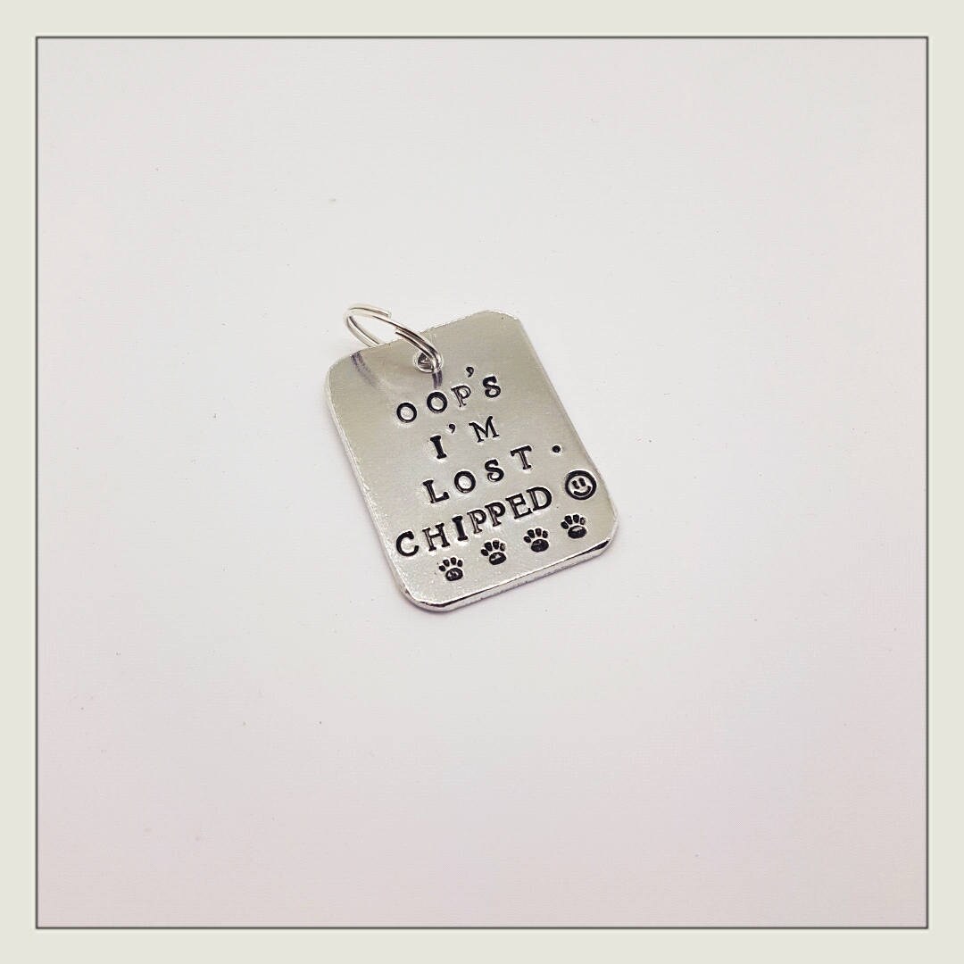 OOPS I'M LOST Dog Id Tag. Safe Dog.chipped Dog. - Etsy