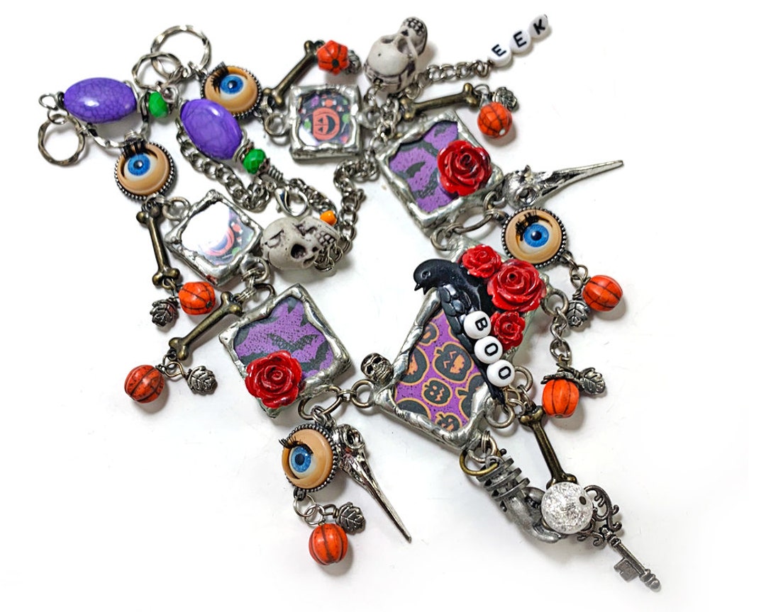 Hocus Pocus Halloween Soldered Statement Necklace | Vintage Inspired ...