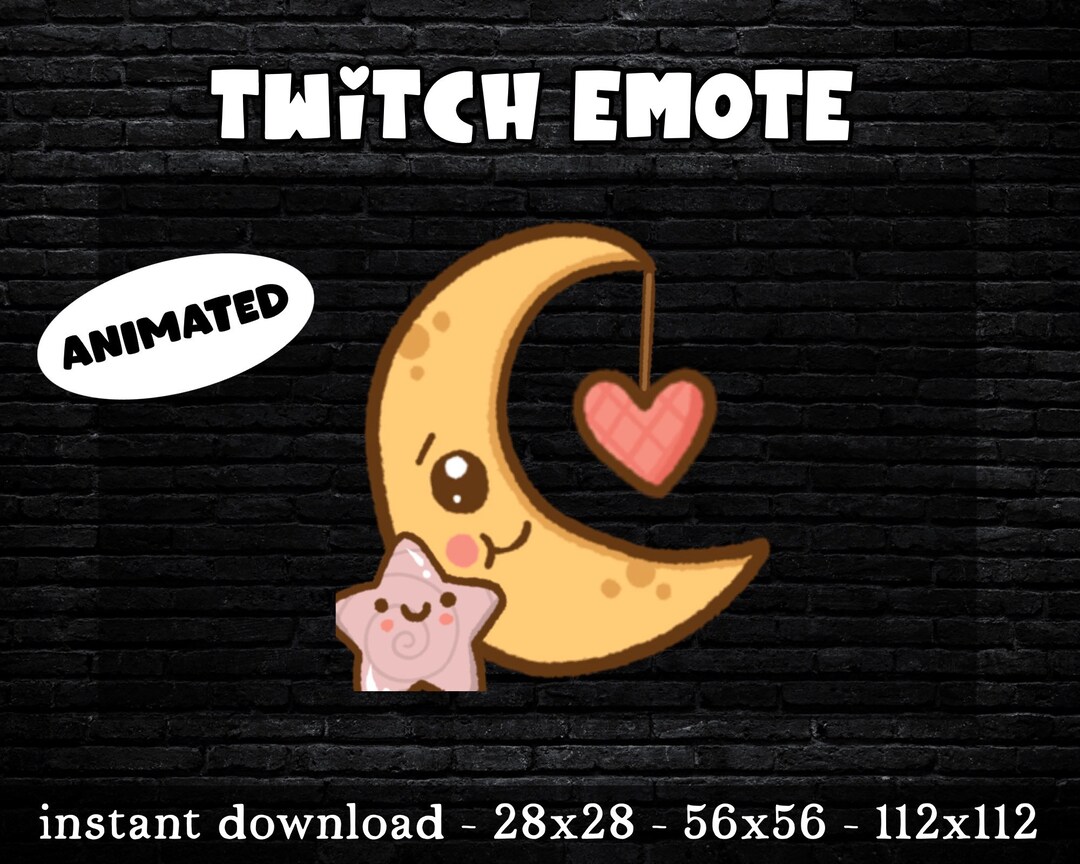 Twitch Animated Emote - Twitch Emote - Moon Emote Twitch - Discord ...