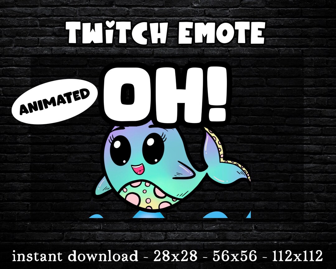 OH Whale Twitch Emote Twitch Animated Oh Whale Emote - Etsy Australia