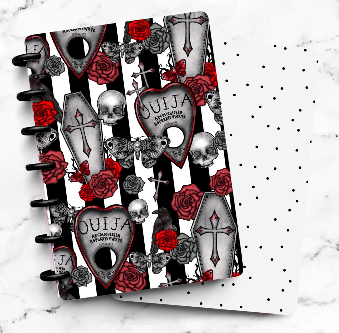 Death Moth Poe Inspired Vampire Goth | Laminated Discbound Planner ...