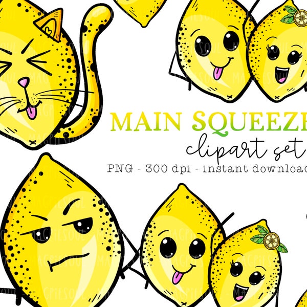 Main Squeeze Clipart - Etsy
