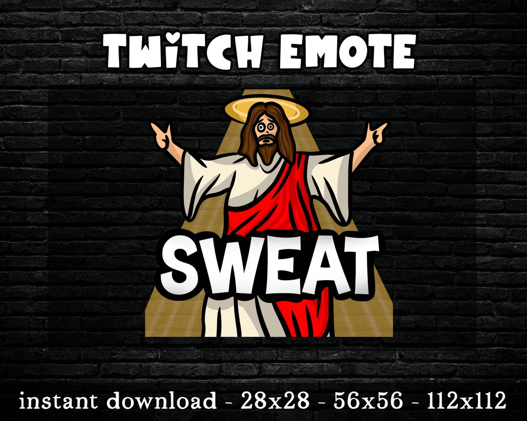 Sweatlord Twitch Emote: Sweaty Try Hard Discord Emote (PNG Digital ...