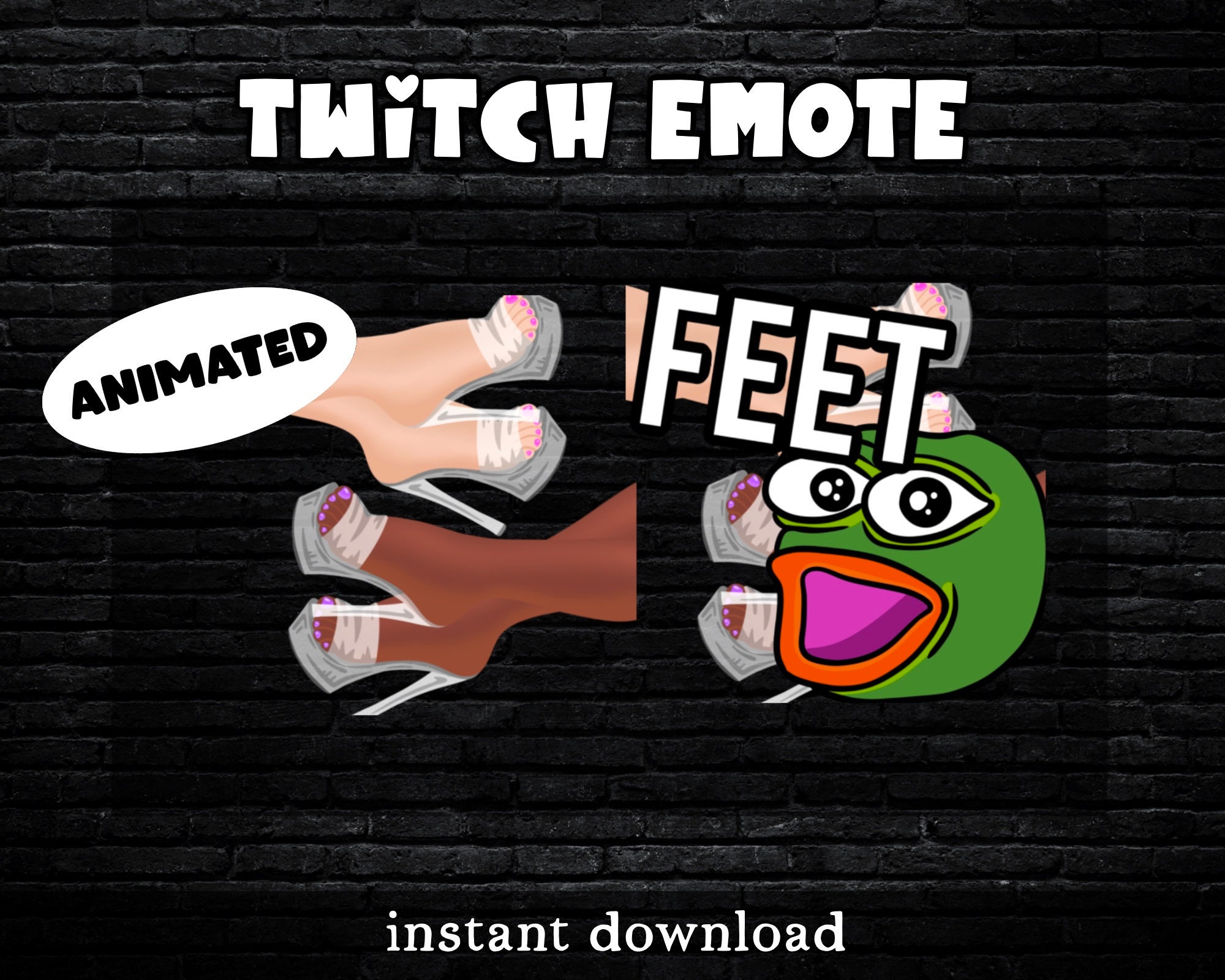 Feet Pics Twitch Emote Discord Emote Funny Emote Etsy Ireland