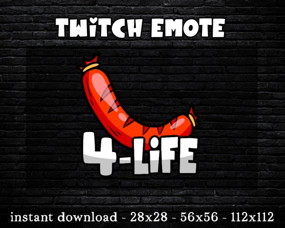 Sausage 4 Life Twitch Emote Twitch Emote Discord Emote - Etsy