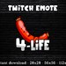 Sausage 4 Life Twitch Emote Twitch Emote Discord Emote - Etsy