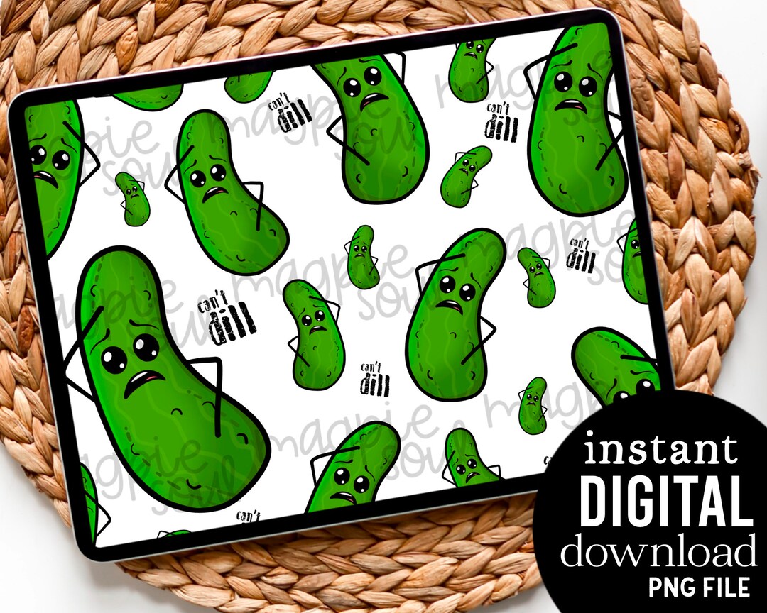 Dramatic Pickles Cant Dill Digital Paper Instant Download - Etsy