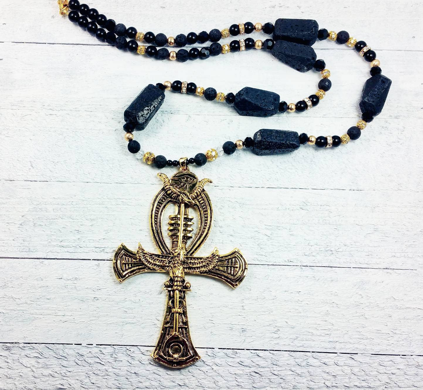 Large Gold Ankh Ankh Gold Ankh Necklace Egyptian Gift | Etsy