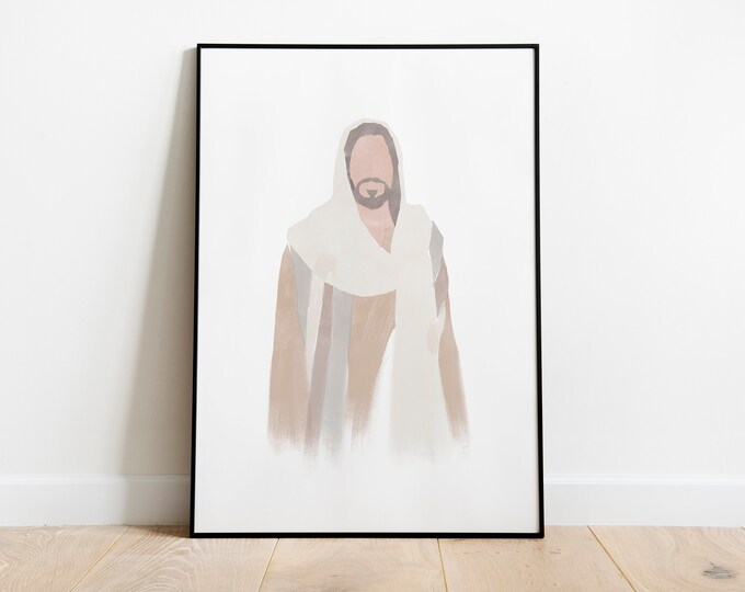 Jesus the Christ, Paper Print, Picture of Jesus, Jesus Watercolor, LDS ...