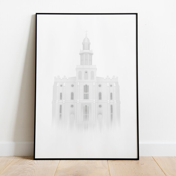 St George Temple Picture - Etsy