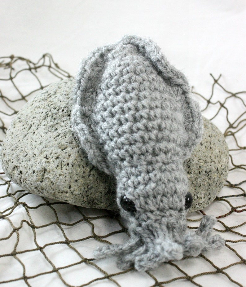 Cuttlefish Stuffed Animal Sia the Cuttlefish Grey | Etsy