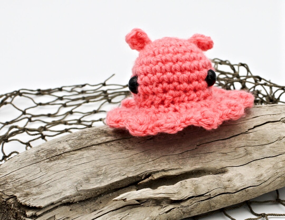 Dumbo Octopus Stuffed Animal - Lena the Dumbo Octopus - Bright Coral - Etsy