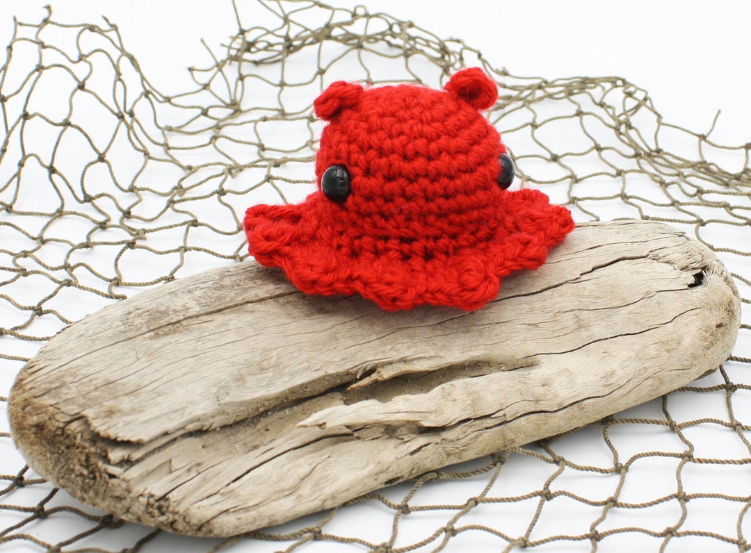Dumbo Octopus Stuffed Animal - Lena the Dumbo Octopus - Red - Etsy