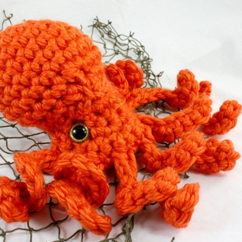 Orange Octopus - Etsy