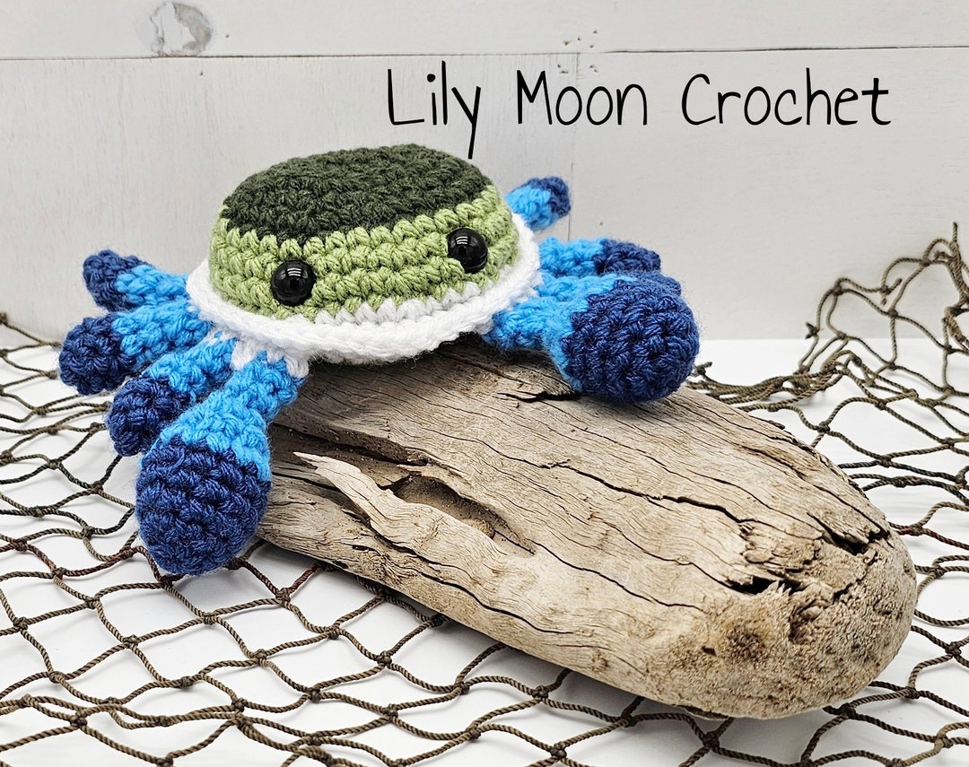 Crab Stuffed Animal - Carl the Crab - Green, Light Green, White, Blue ...