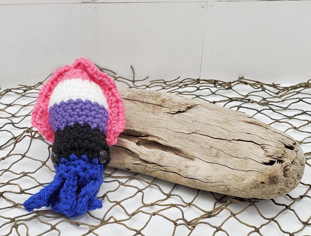 Cuttlefish Stuffed Animal - Sia the Cuttlefish - Hot Pink, White ...