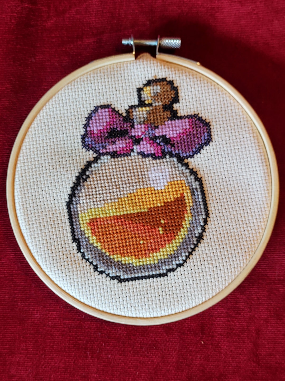 Hades Game Cross Stitch Pattern - Nectar Bottle - Etsy